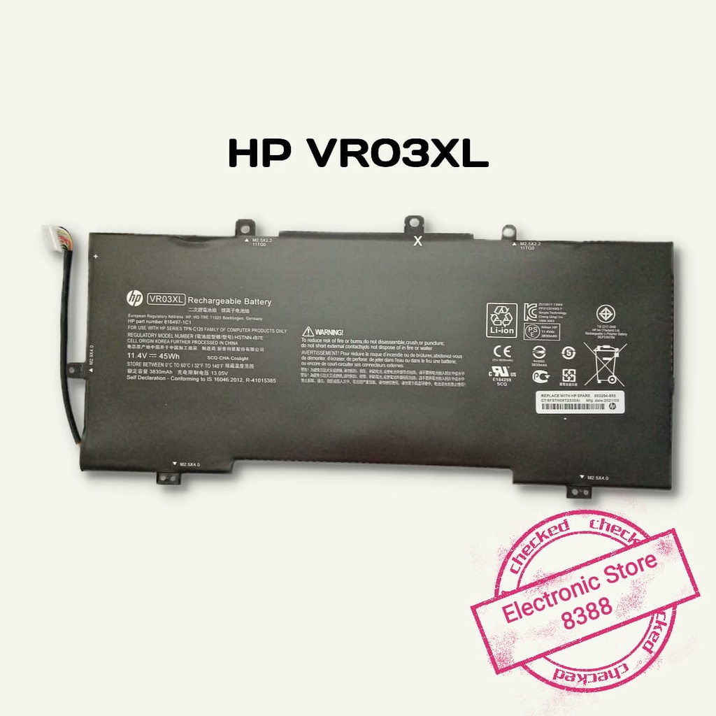 HP VR03XL Envy 13-D044TU 13-D021TU ORIGINAL Battery Replacement ...
