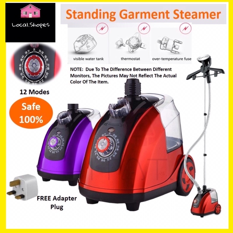 Portable stand- type garment streamer/clothes iron cloth streamer ...