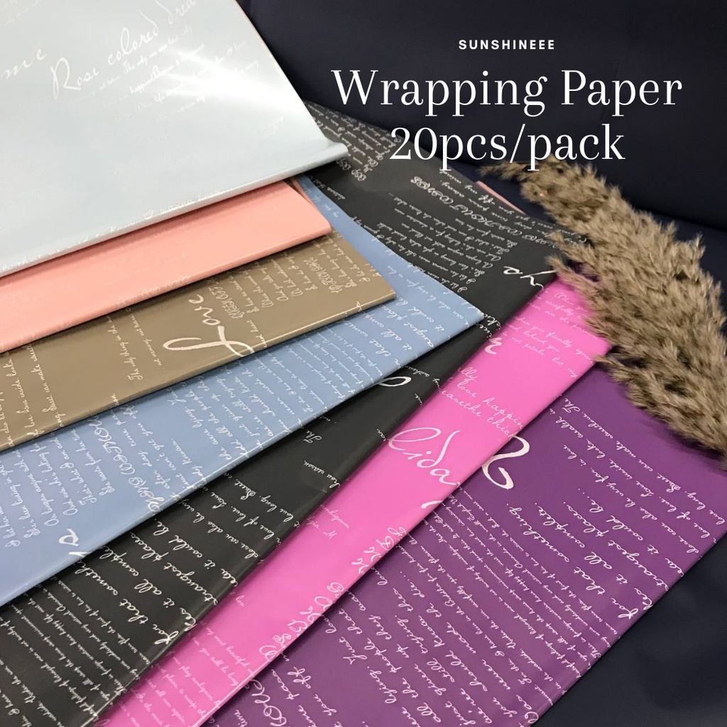 Flower Wrapping Paper | Gift Wrapper | Kertas Bouquet | Decor ...