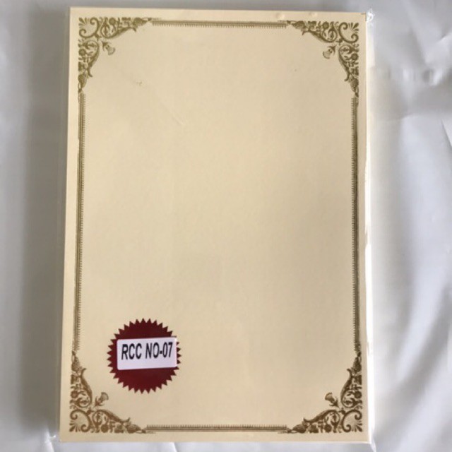 A4 Certificate Card Gold Stamping 100's (Red Seal) | Shopee Malaysia