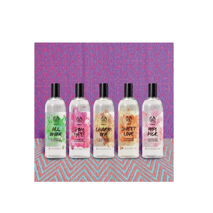 THE BODY SHOP Fragrance Mist for HER (All Mine/Wild Rose/Wild Jasmine ...
