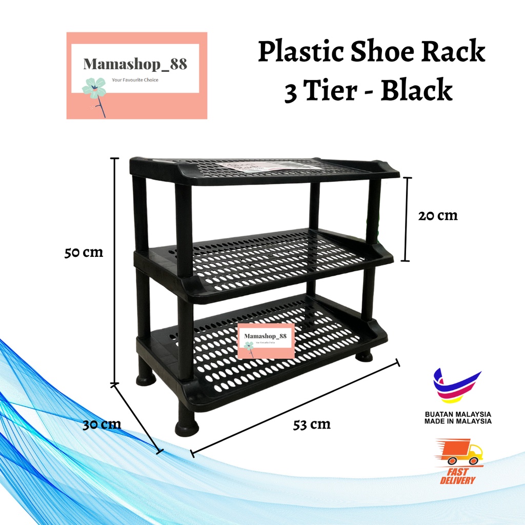 Rak Kasut / Shoe Rack High Quality / Plastic Shoe Rack / Plastic Rak ...