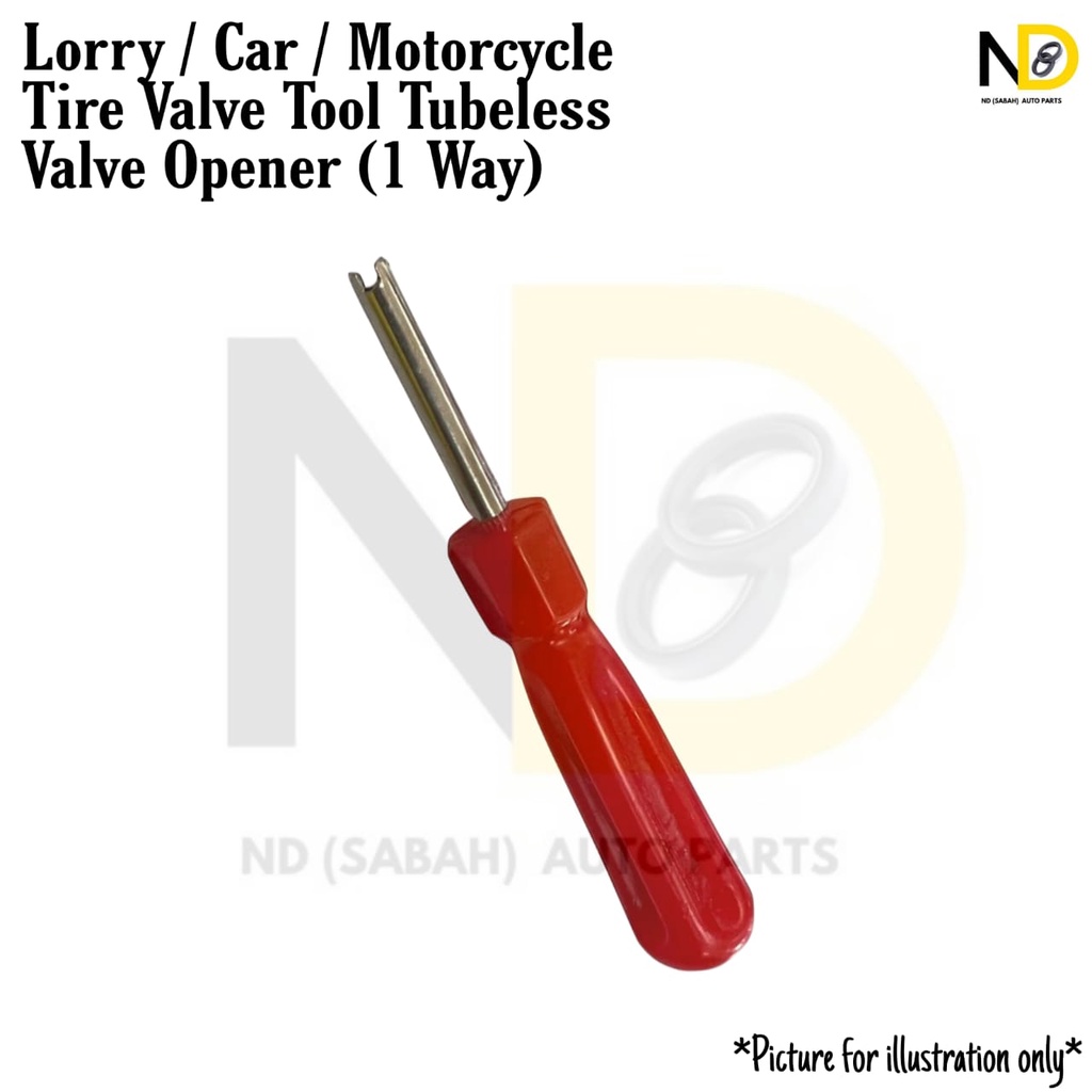 LORRY / CAR / MOTORCYCLE TIRE VALVE TOOL TUBELESS VAVLE OPENER (1 WAY ...