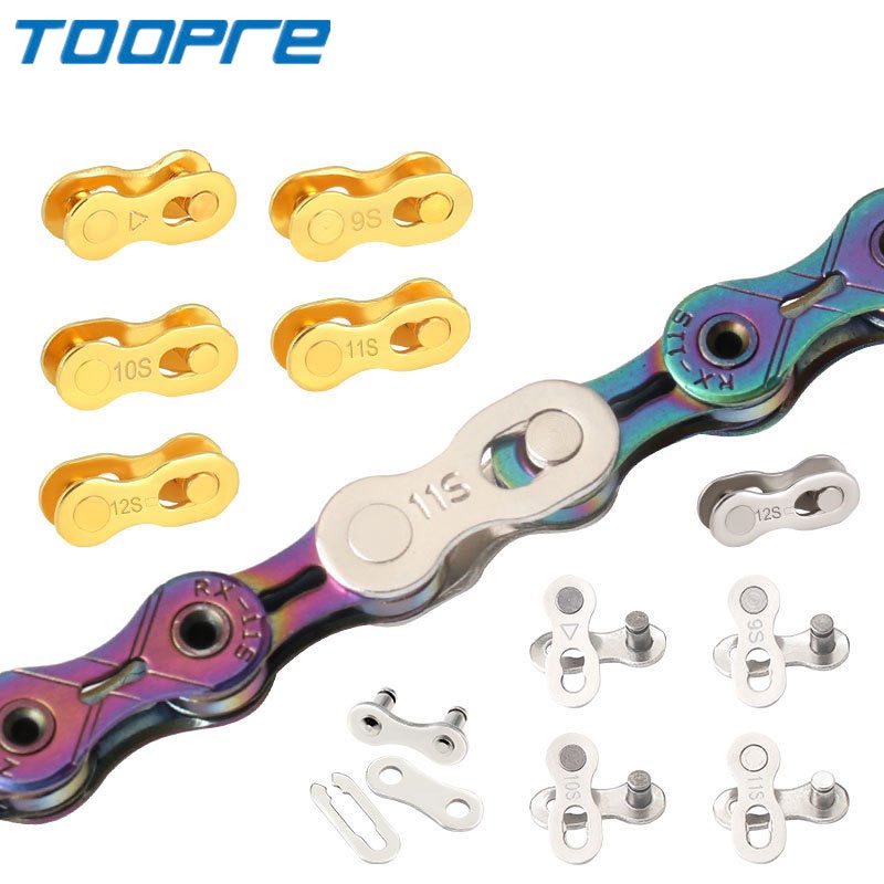 TOOPRE MTB chain 6-12 speed chain magic buckle bicycle single speed ...