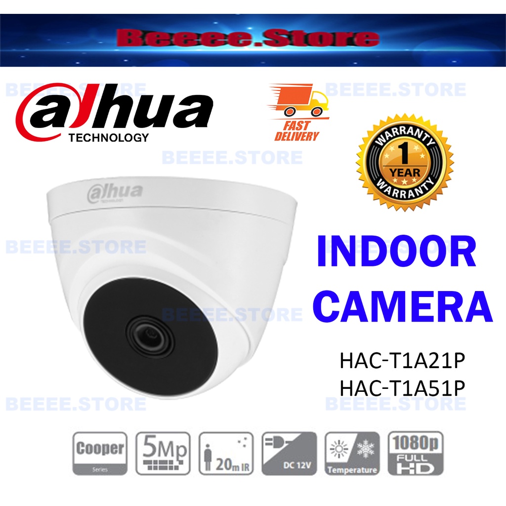 DAHUA TURRET CVI DH-HAC-T1A51P 5MP DH-HAC-T1A21P 2MP HDCVI IR Eyeball DOME Camera CCTV USE FOR ...