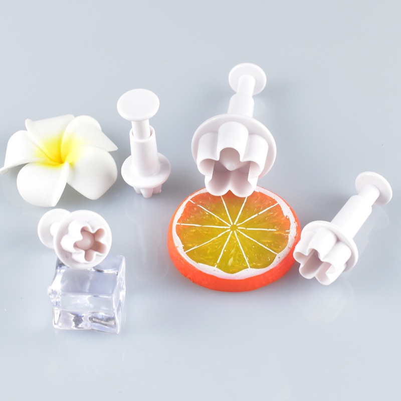 4pcs/set plum flower fondant cutter/cookies cutter/biscuit mould/Acuan ...