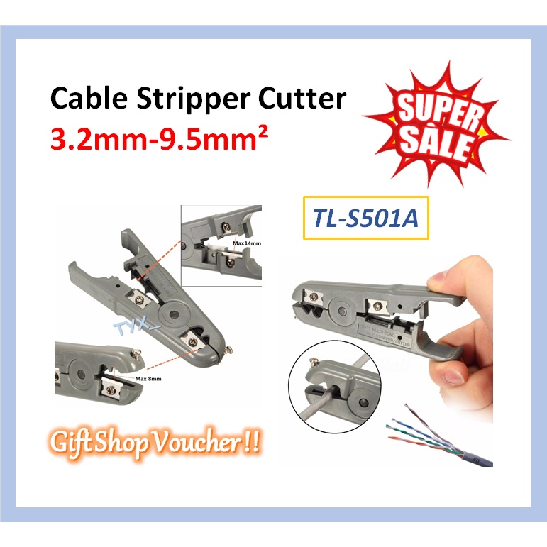 New RJ45 RJ11 Cat6 Cat5 Punch Down Network Lan UTP Cable Stripper ...