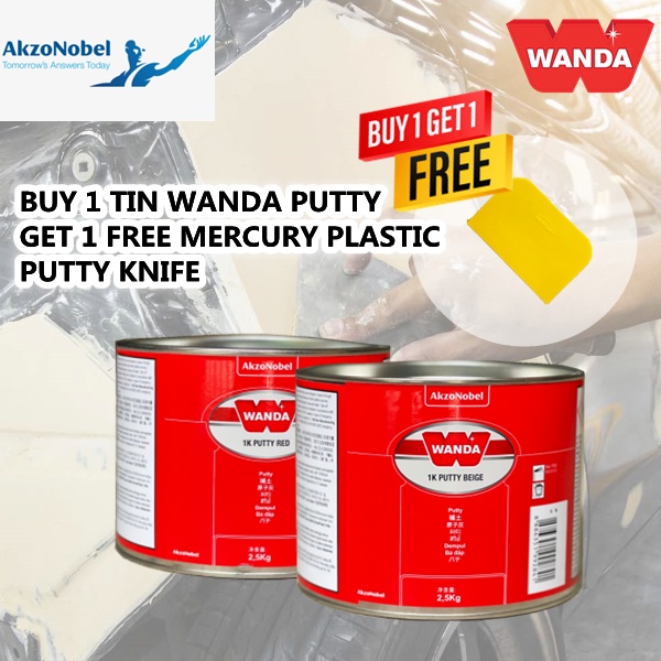 AKZO NOBEL WANDA 1K PUTTY RED/BEIGE (BUY 1 WANDA PUTTY GET 1 FREE ...