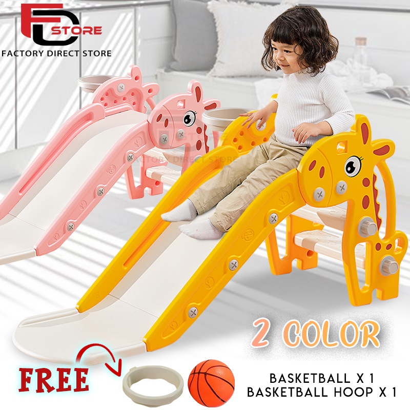 FDS Little Deer Mini Children Slide Playground Indoor Home Kids Slide ...