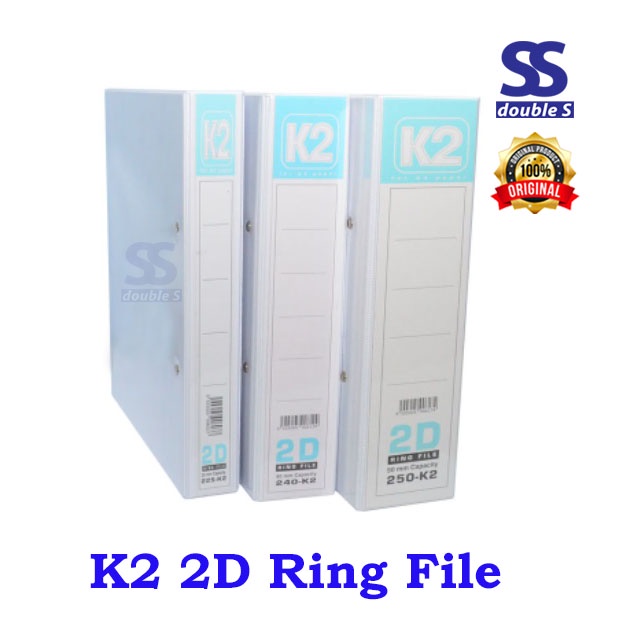 K2 2D Ring Fail/File Putih 25mm/40mm/50mm/Emi 65mm | Shopee Malaysia