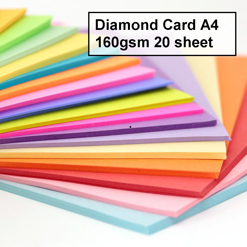 Diamond Card/3 sheet card A4 160gsm 20 sheet | Shopee Malaysia