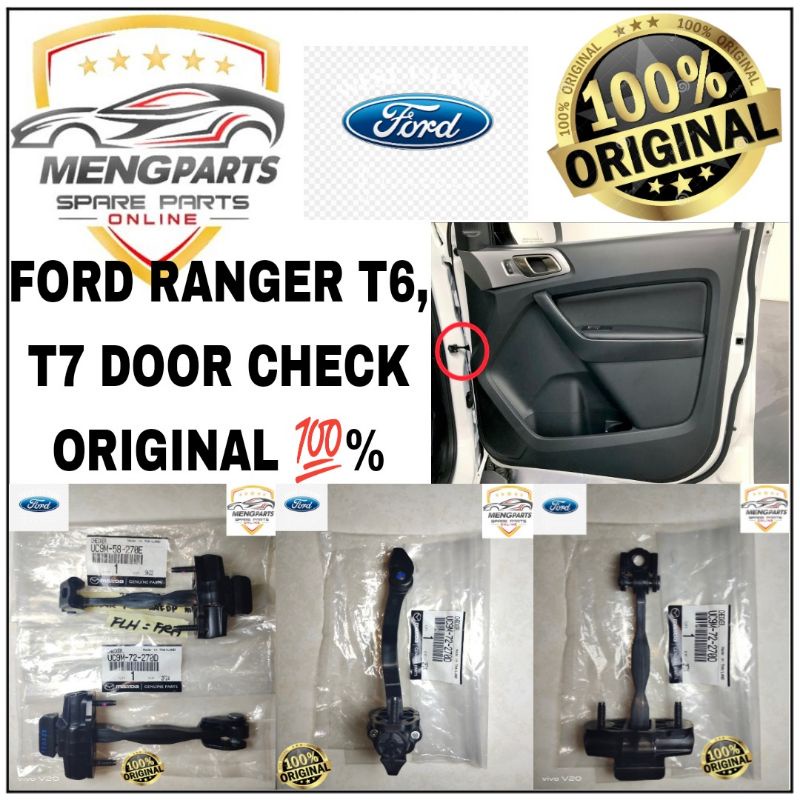 ORIGINAL FORD RANGER T6, T7 DOOR CHECK FRONT/REAR , LEFT AND RIGHT SAME ...