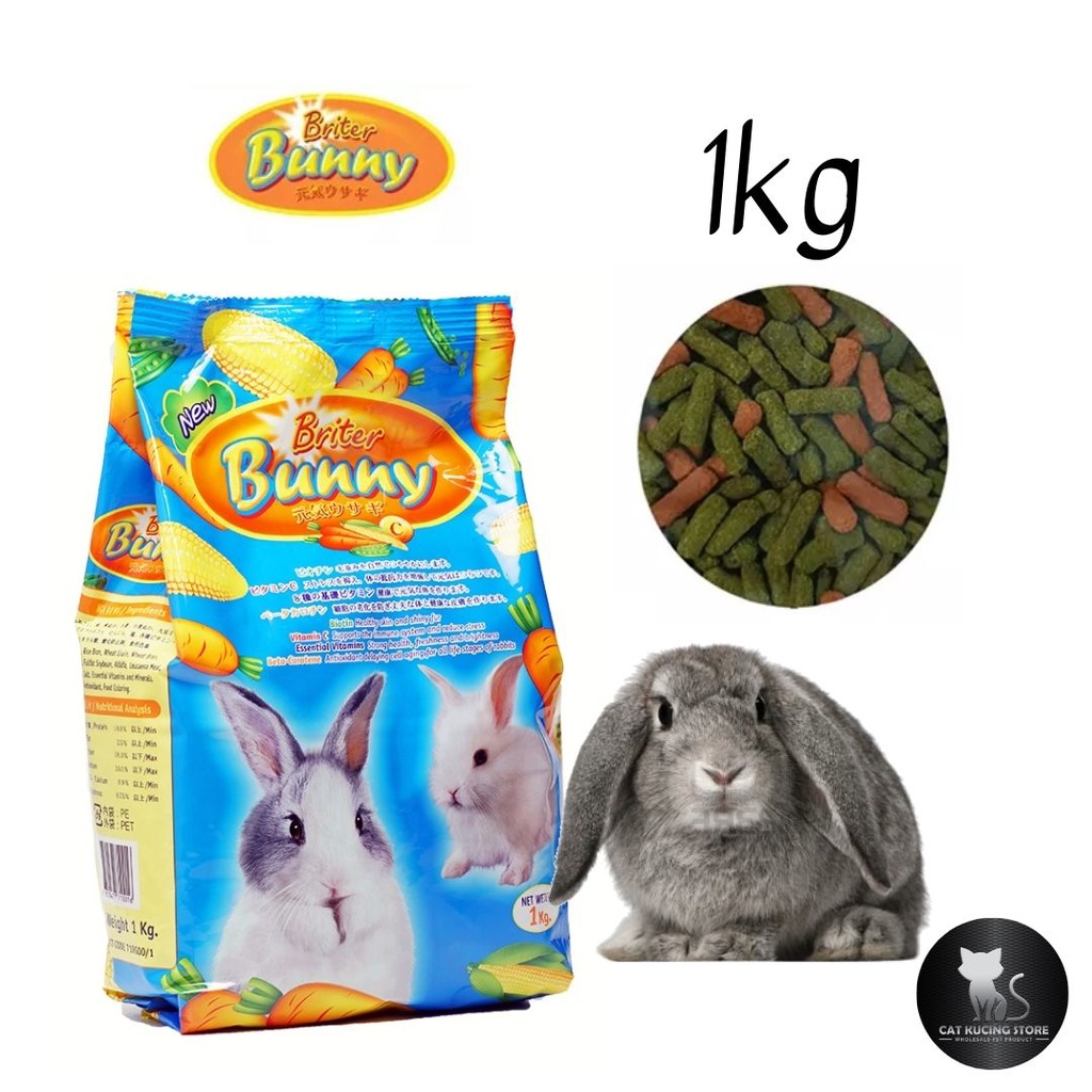 Briter Bunny Rabbit Food Rabbit Pellet Diet - Carrot 1kg (Makanan Arnab ...