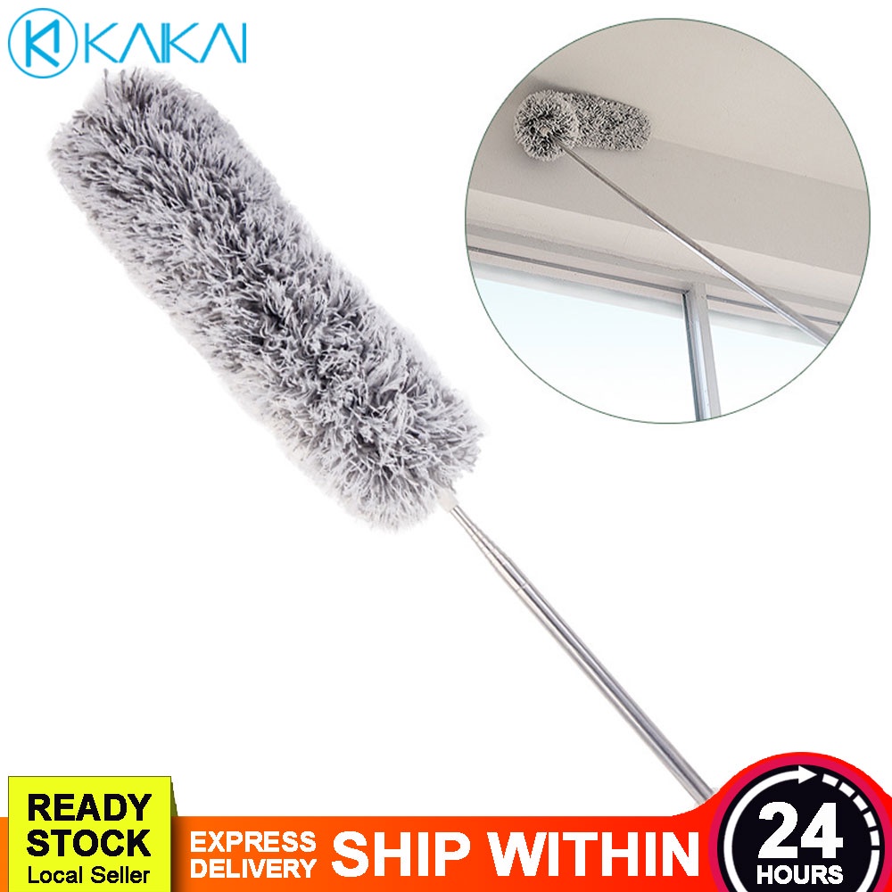 🔥 PROMO 🔥 Feather Retractable Stainless Steel Brush Extendable Duster ...