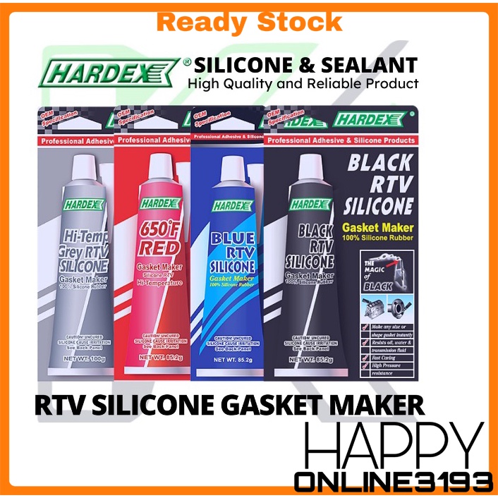 HARDEX Blue RTV Silicone Gasket Maker (85.2g) RS680 / RS660 / RS625 ...
