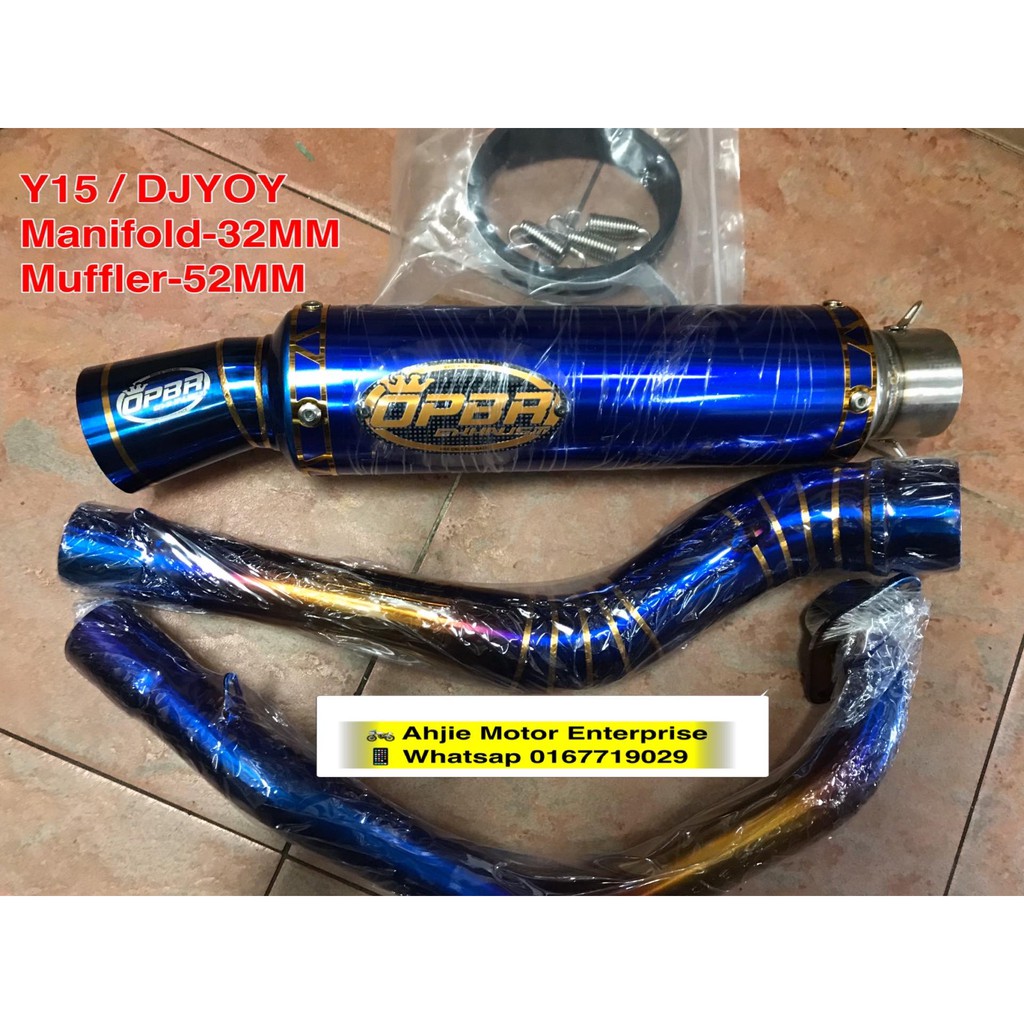 Y15 / LC135 RACING EXHAUST PIPE 'TITANIUM' (OPBR) | Shopee Malaysia