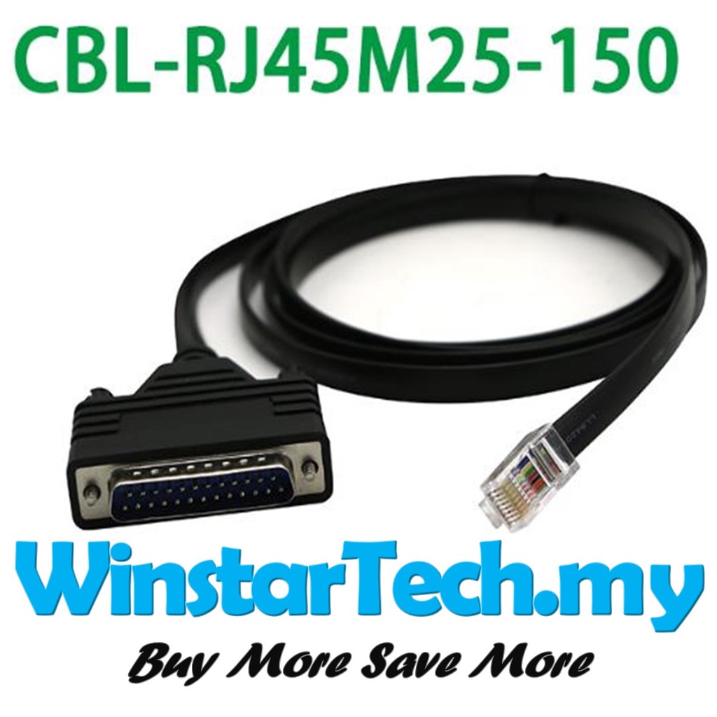 CBL-RJ45M25-150 line RJ45 to DB25 pin cable line to network switch ...