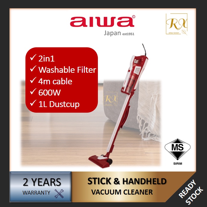 [BUBBLE WRAP] AIWA AW-368VC 1L STICK VACUUM CLEANER 4M AW368VC | Shopee ...