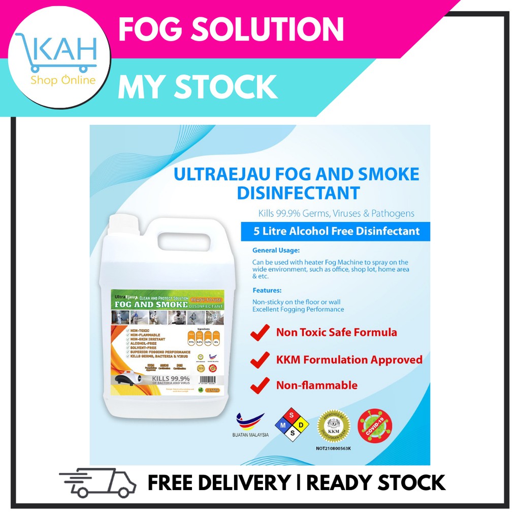 👑 READY STOCK 👑 Fog Solution Sanitizer 5L /Fog & Smoke All Surface ...