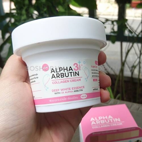 Body Whitening Cream Alpha Arbutin Collagen 3 Plus Cream 100g | Shopee ...