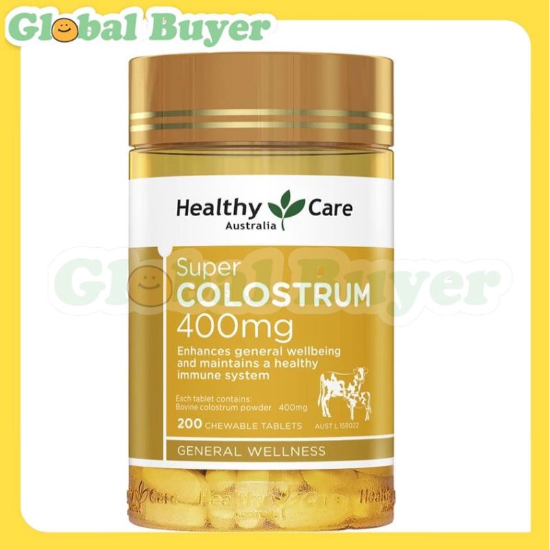 Healthy Care Super Colostrum 400mg 200 Chewable Tablets | Shopee Malaysia
