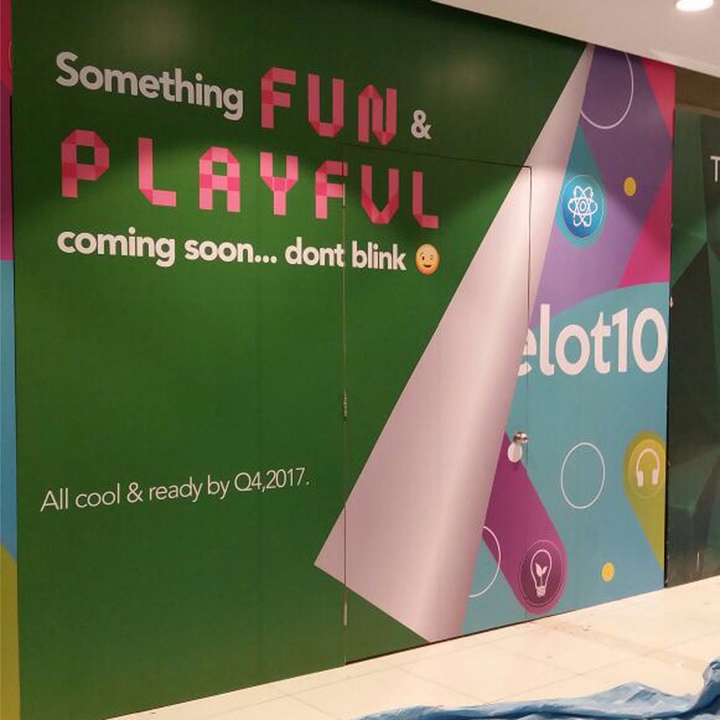 Special customization Indoor Shopping Mall Hoarding | Shopee Malaysia
