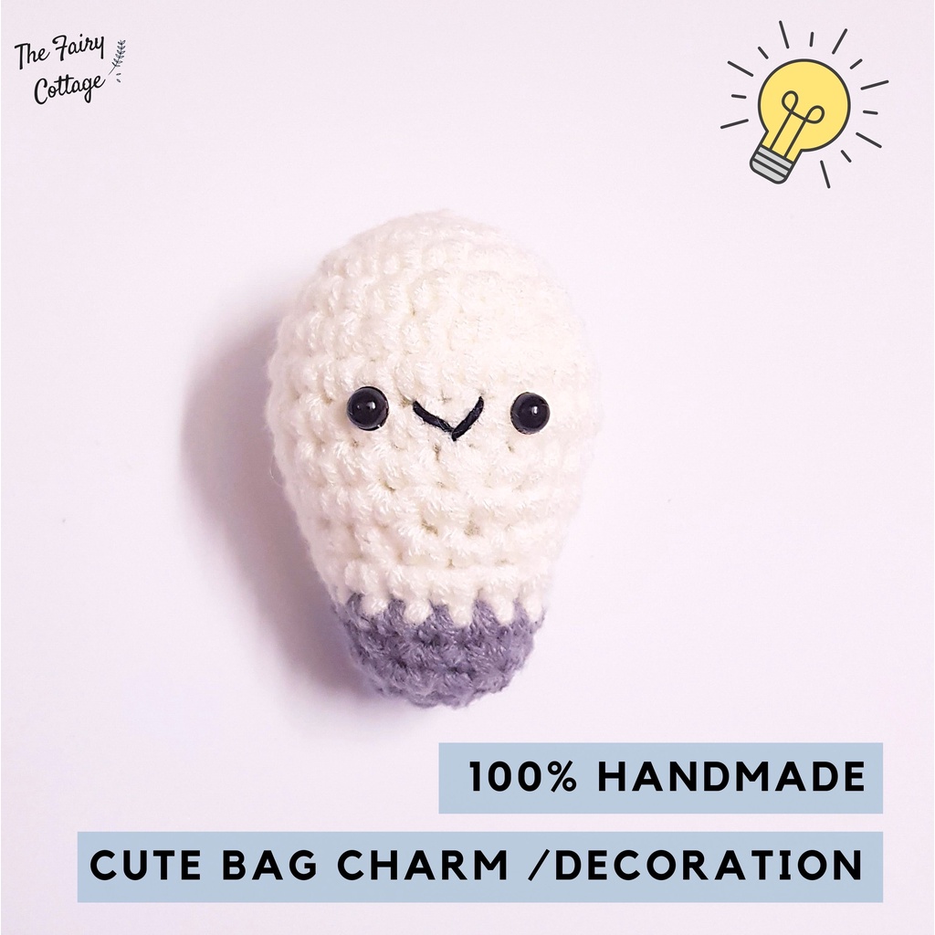 💡 Cute Amigurumi Crochet Light Bulb 可爱钩织灯泡玩偶 💡 | Shopee Malaysia