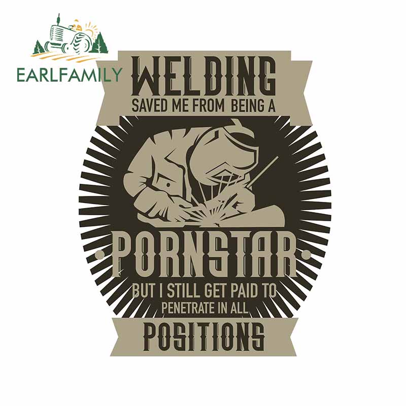 EARLFAMILY 13cm For Welding Welder Car Stickers Refrigerator Fine Decal ...