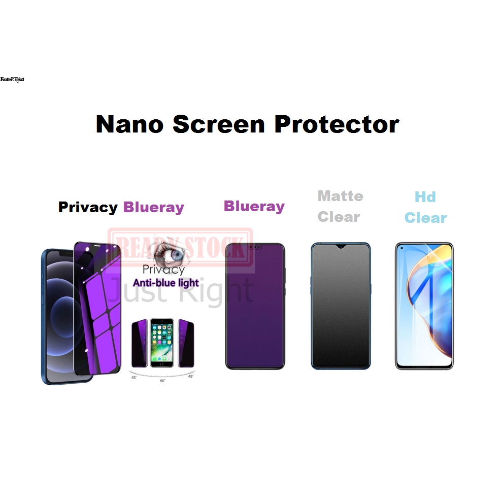 Oukitel Blueray Privacy /Clear Nano Screen Protector wp1 wp2 wp5 wp6 ...