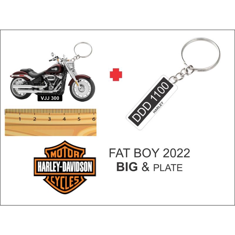 Harley Davidson cruiser fatboy keychain fat boy Harley-Davidson ...