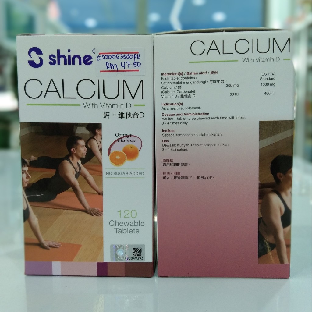 SHINE MULTIVITAMIN & MINERAL / VITAMIN B COMPLEX / CALCIUM WITH VITAMIN ...