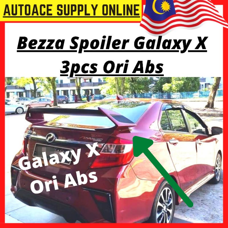 (Perodua)Bezza Galaxy X Spoiler Ori Abs 3pcs | Shopee Malaysia