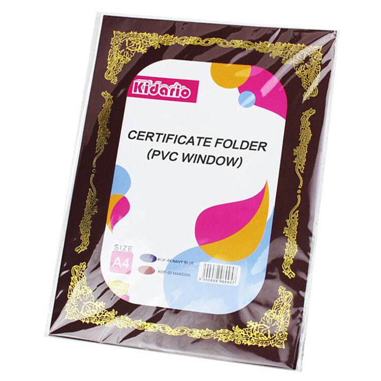 A4 CERTIFICATE FOLDER ( PVC COVER WINDOW) / KAD SIJIL A4 / SIJIL FILE ...