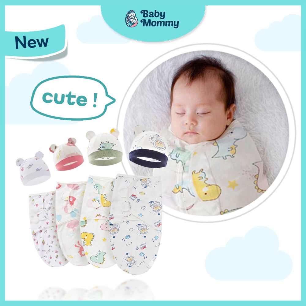 Ready Stock 🇲🇾 Baby Swaddle Set Newborn Wrap Bedung Bayi Bedung Baby ...