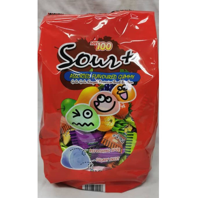 LOT 100 SOUR GUMMY 580G ALL | Shopee Malaysia