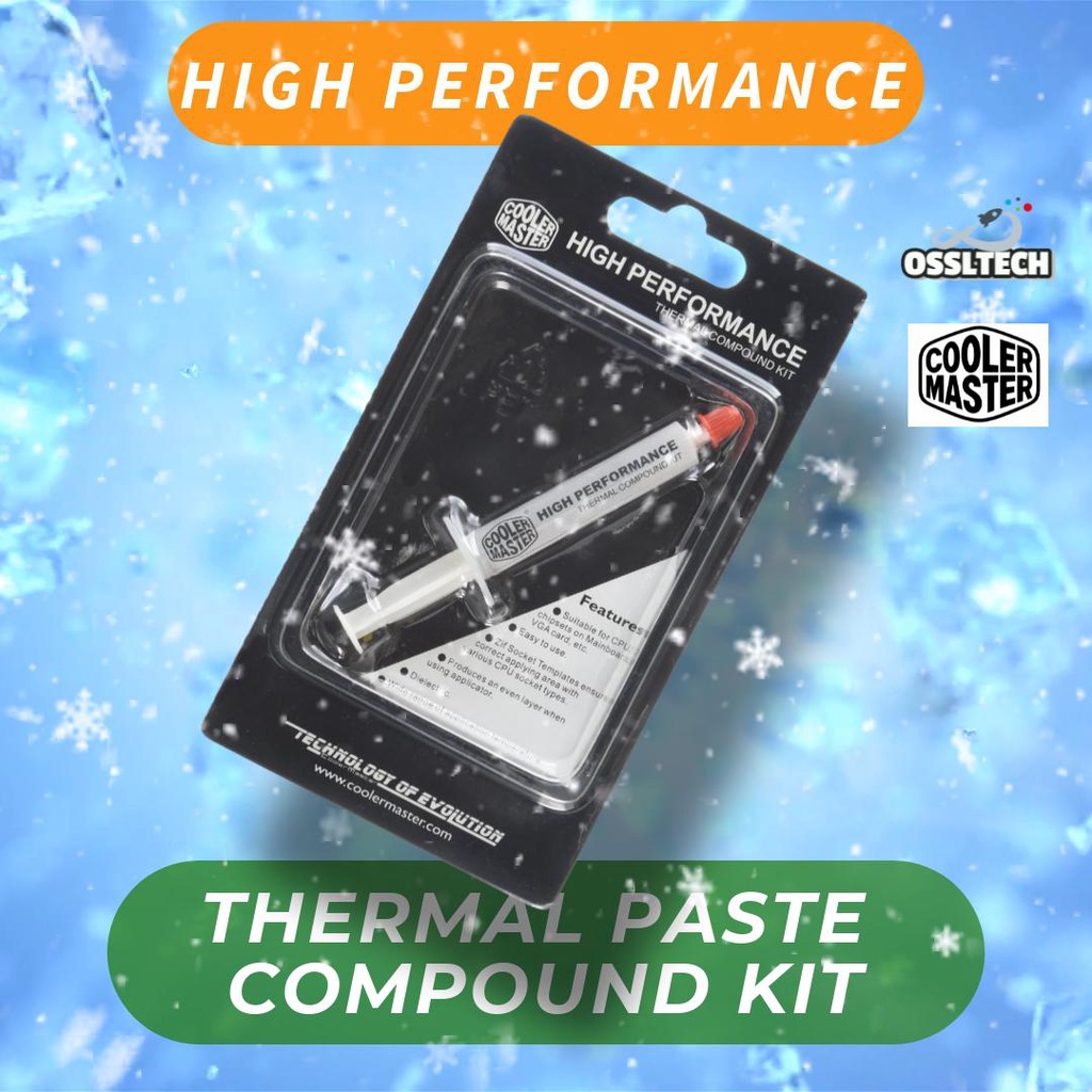 COOLER MASTER THERMAL COMPOUD KIT-WHITE THERMAL PASTE Cooler Master ...