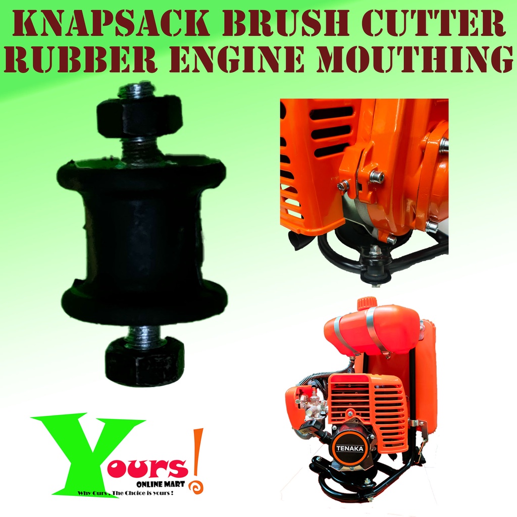 BG328 KNAPSACK BRUSH CUTTER RUBBER ENGINE MOUTHING \ PELEKAP GETAH ...