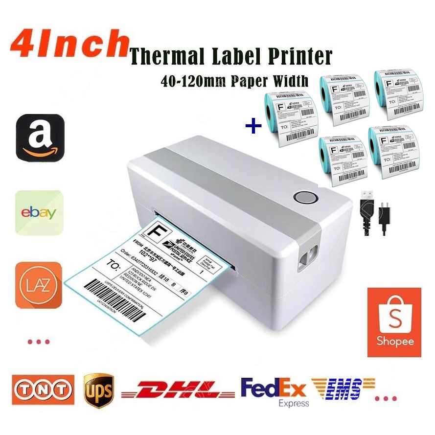 120mm Airway Printer A6 Bill Label Barcode Label Printer 打单机 Airway ...