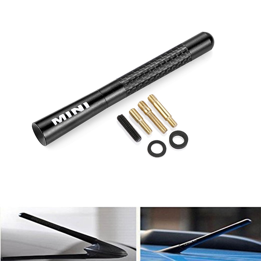 12cm Carbon Fiber Radio FM Car Aerial Antenna Universal For MINI Cooper ...