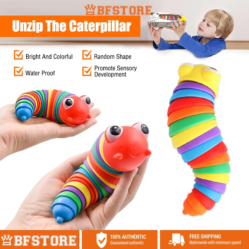 New Flexible Fingertip Snail Sensory Toy Antistress Squirming Slug ...