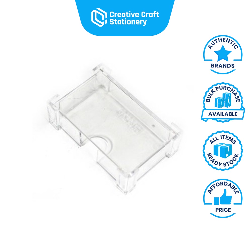 H25 Acrylic Name Card Box w/cover | Name card holder name card display ...