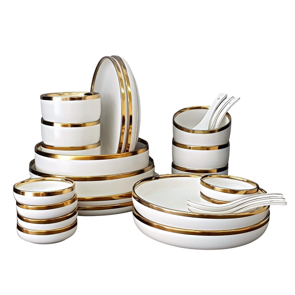 Nordic Ceramic Tableware Set Ceramic Dinner Set Plate Bowl Set Matte ...