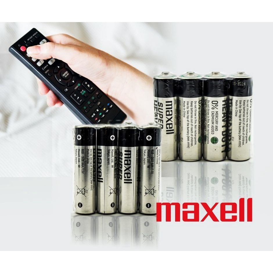 Maxell Super Heavy Duty AA & AAA Battery [4Pcs] - 100% Genuine Maxell ...