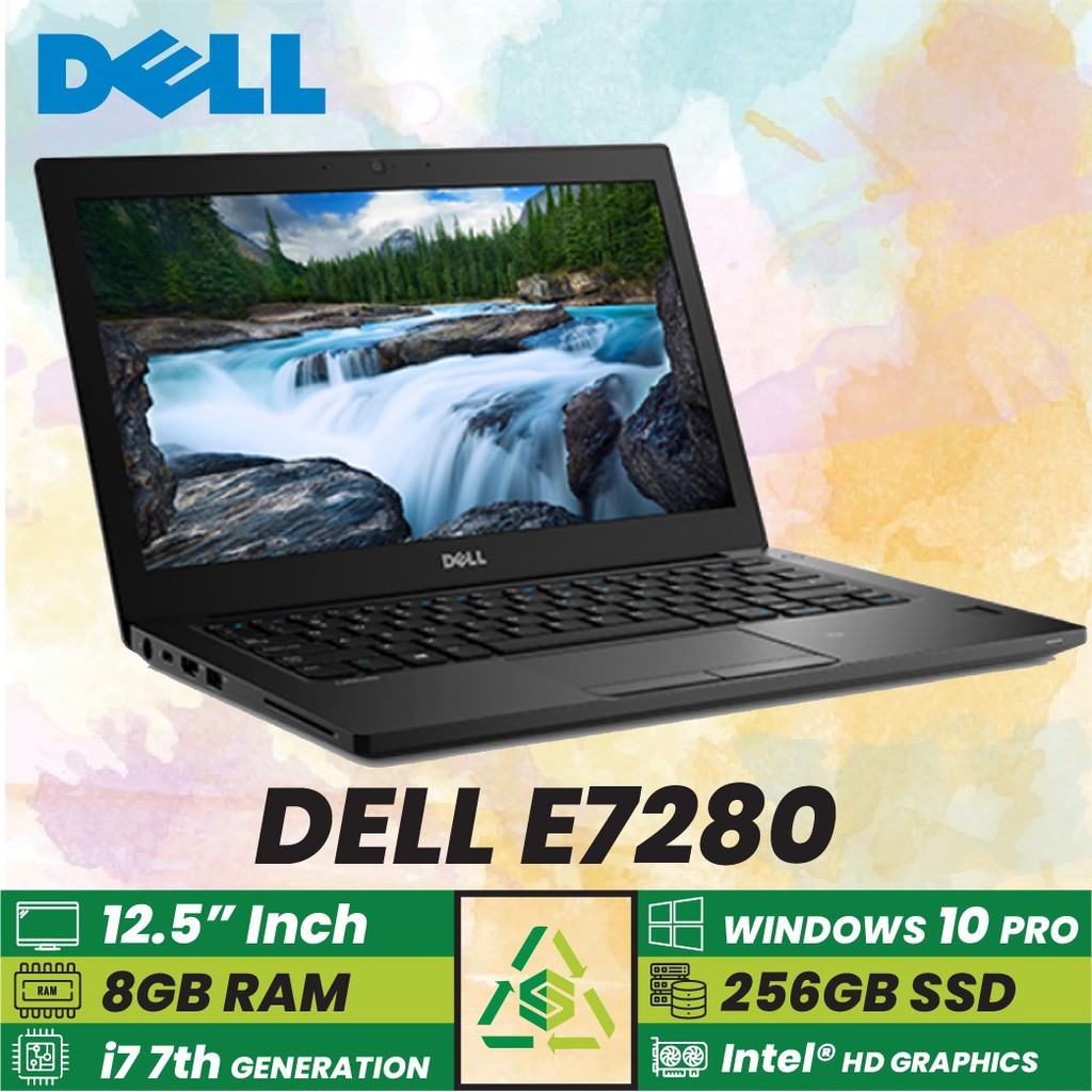 DELL LATITUDE E7280 (12.5'') INTEL CORE i7-7TH GEN / 8GB DDR4 RAM ...