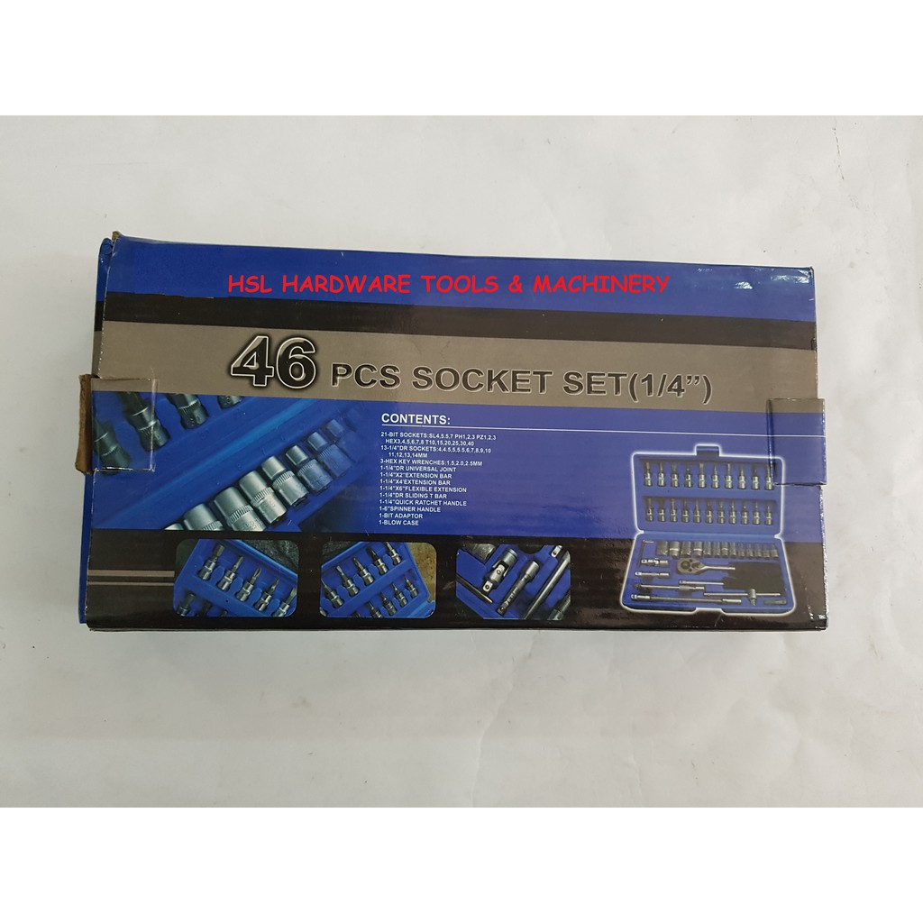 SS-2046 46PCS 1/4 SOCKET SET | Shopee Malaysia