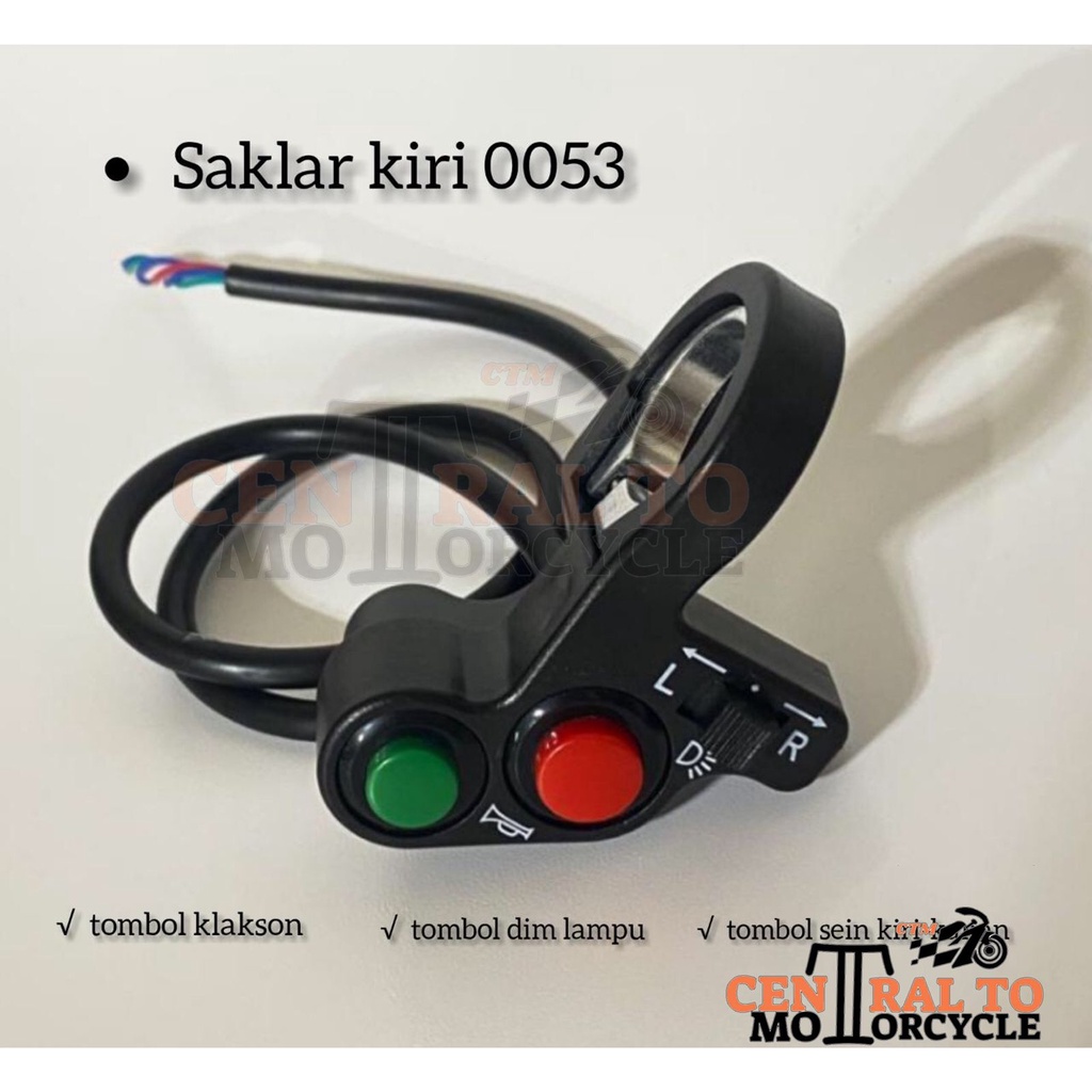 TOMBOL SWITCH DOMINOKiri 3 FUNCTIONS ON OFF HANDLEBAR LIGHT SWITCH ...