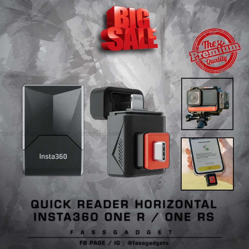 (🔥READYSTOCK🔥) Insta360 Quick Reader Horizontal / Insta360 Quick Reader ...