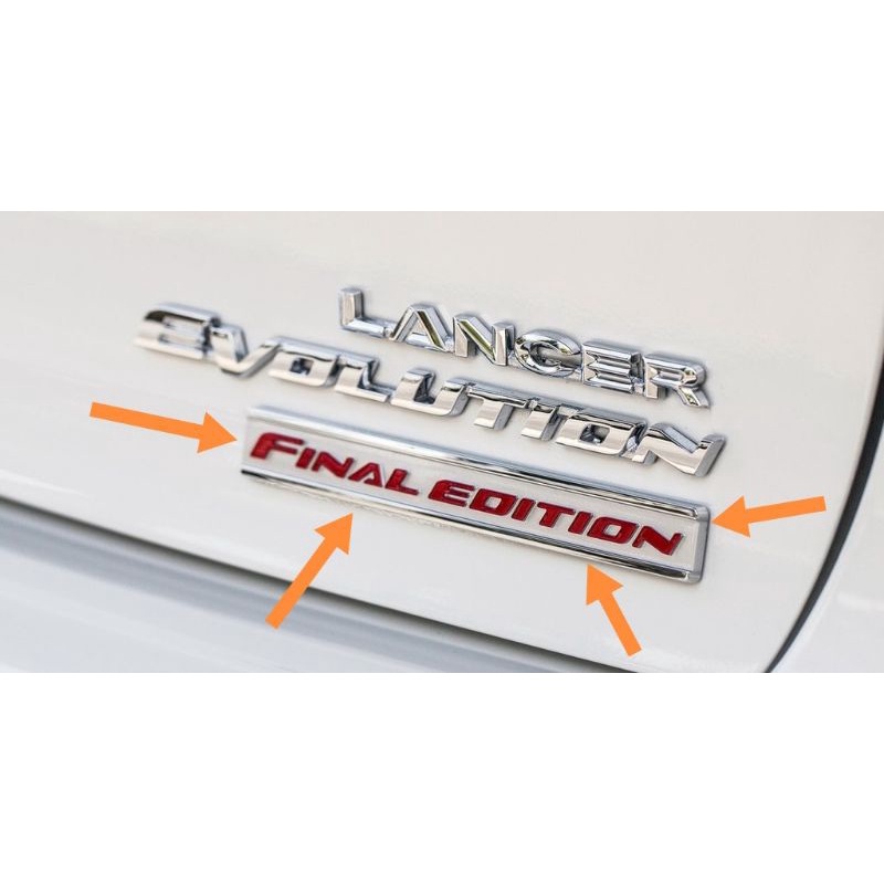 Mitsubishi Lancer evolution evo 10 final edition emblem/proton inspira ...