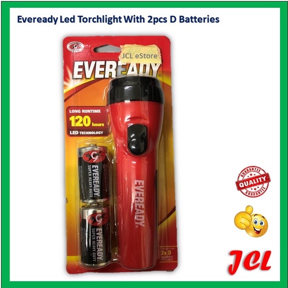 EVEREADY LED Torchlight / Lampu Suluh ( 2 pcs D Batteries ) *Ready ...