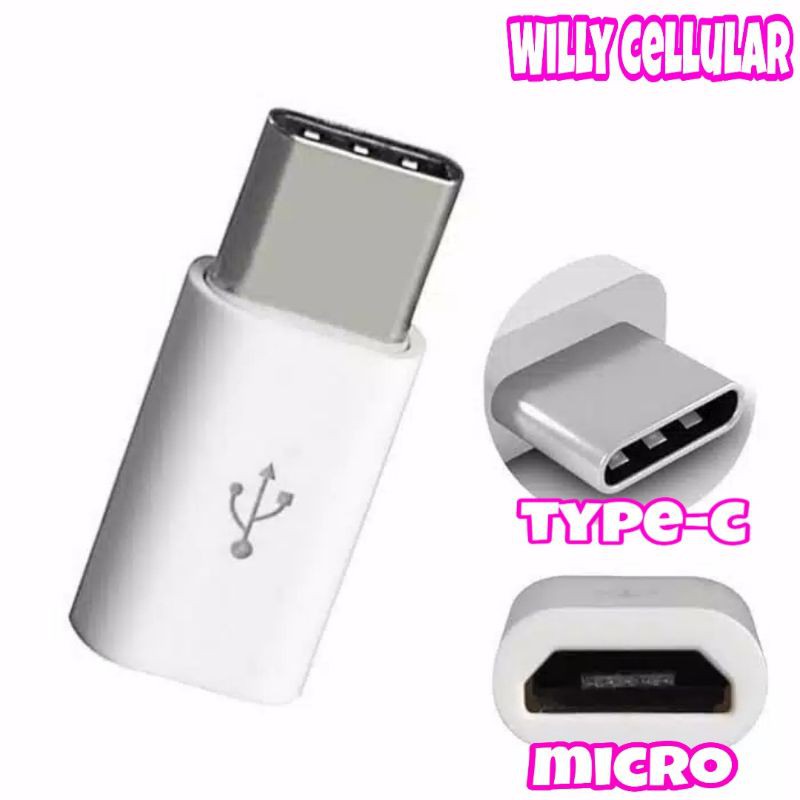 Micro to Type C USB Converter Connection (Type C) | Shopee Malaysia